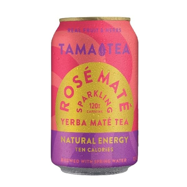 Amazon.com: Tama Mate, Rose Mate Sparkling Yerba Mate Tea, 12 Fl Oz ...