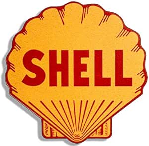 Amazon.com - 4x4 inch Vintage Shell Logo Shaped Sticker - Gas Sign Rat ...