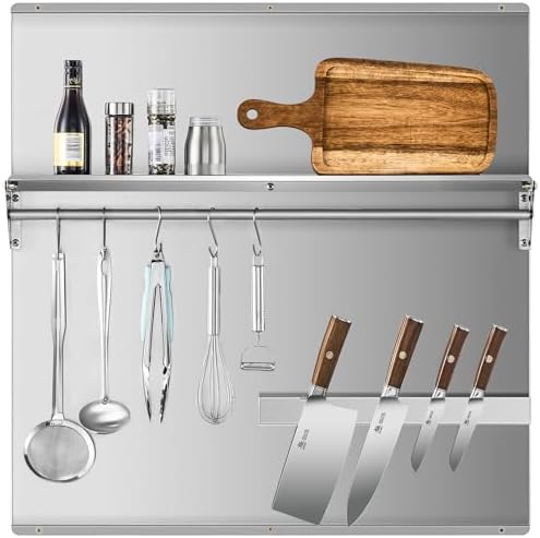 Amazon.com: 24" By 30" Stainless Steel Stove Backsplash Splatter Guard ...