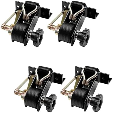 Amazon.com: Lumber Rack Ratchet Straps, W/J-Hook (4PCS), 1.4" Black ...