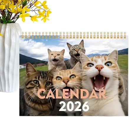 Kitten kalender 2026 - verticale maandelijkse feestdagen herinnering ...