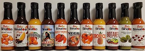 Amazon.com : Salsa Sinaloa Variety 11 Pack 1 ea. flavor 5oz bottle ...