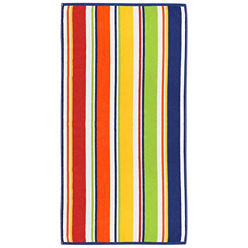Snapklik.com : Extra Large Terry Loop Cabana Stripe Beach Towel 34 X 63 ...