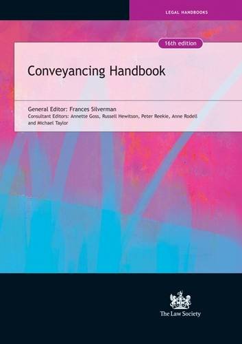 Conveyancing Handbook: Amazon.co.uk: Silverman, Frances: 9781853287398 ...
