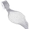 Amazon.com: CSZD RIBBON Silver Stretchable Glitter Diamond Mesh Ribbon ...