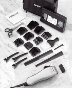 Amazon.com : Conair - 23 Piece Cutting Kit with VHS - Matte Chrome ...