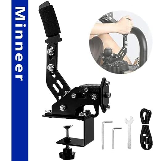 Amazon.com: Minneer 14-bit USB Gaming Handbrake with Splint Only ...