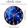 Amazon.com: Constantplanet Blue Wall Clock for Living Room Decor ...