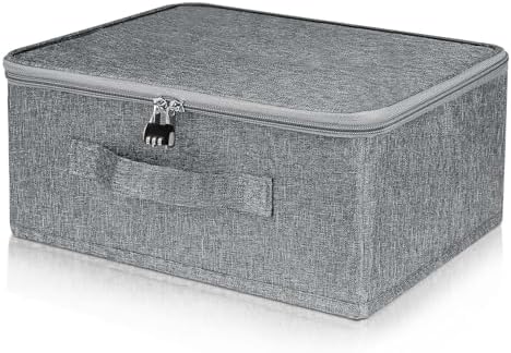 YiJiuBa Storage Box with Combination Lock, Lockable Box, Storage Basket ...