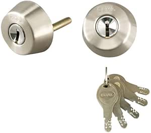 Amazon | LIXIL(リクシル) TOSTEM ドア錠セット(GOAL D9シリンダー) シルバー DCZZ3301 | 補助錠・錠前