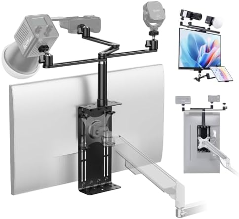 Amazon.com: UTEBIT Desktop Camera Microphone Lighting Overhead Bracket ...