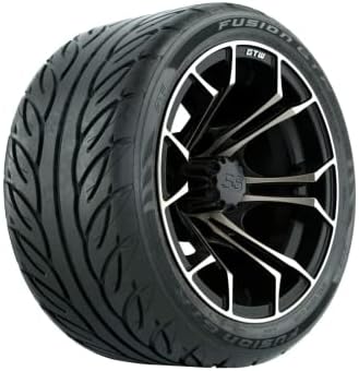 Amazon.com: GTW 12 Inch Golf Cart Wheels and Tires Combo | Spyder Matte Bronze/Black Wheels on ...