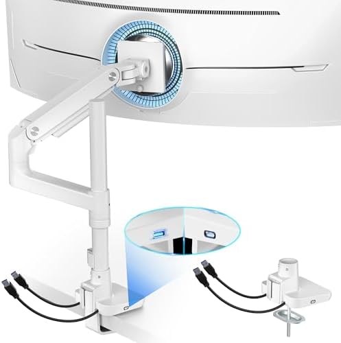 Amazon.com: ARES WING Single Monitor Mount with USB A/C, Heavy Duty ...
