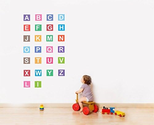 Thinking how Learn ABCD English Alphabets Wall Stickers for Kids Room ...