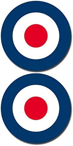 A5 Sheet Glossy Vinyl Stickers - RAF Roundel The Who Mod Target Vespa ...
