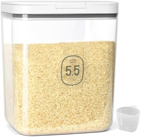 Taylor & Brown 5KG Rice Storage Container - Large Airtight Food ...