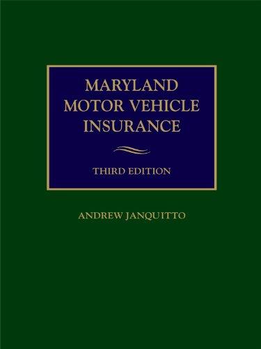Maryland Motor Vehicle Insurance: Andrew Janquitto: 9781422479735 ...