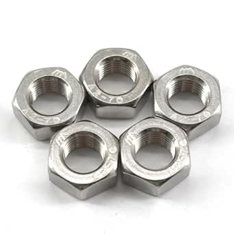 (30 Pieces) M10 Hex Nuts Lock Nuts 304 Stainless Steel Hardware Metric Thread Hexagon Nuts Sets ...
