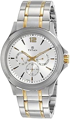Titan Classique Slimline Silver Dial Analog with Date Stainless Steel ...