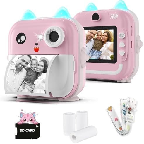 SEZNIK Mini Camera Printer, Click Photo Print, Inkless Bluetooth HD ...