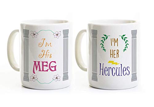 Amazon.com: Hercules and Meg Coffee Mugs - Couples - I'm his Meg, I'm ...