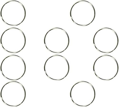 Amazon.com : Lucky Line 1-3/4" Split Key Ring, Nickel-Plated Tempered ...