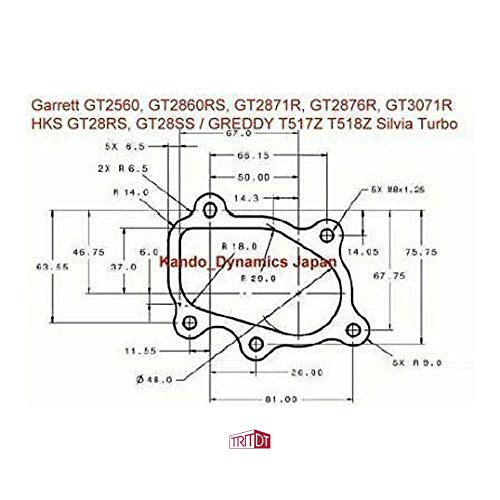 Snapklik.com : Turbo Turbine Gasket Kit Fit Garrett GT25 GT28 GT30 ...