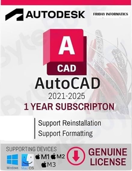 AutoCAD Software (Official License) (for All Devices Windows, macOS ...