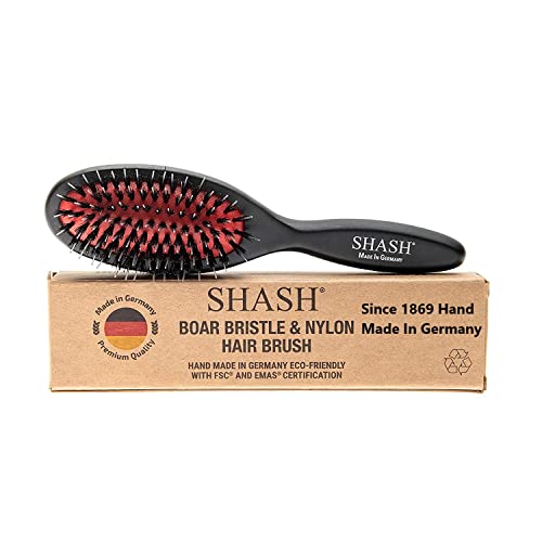 SHASH Since 1869 Made In Germany – Nylon Boar Bristle Brush For Normal ...