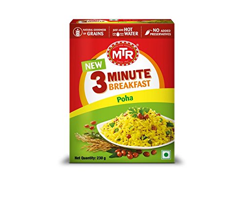 MTR 3 Minute Breakfast Poha Box, 230g : Amazon.in: Grocery & Gourmet Foods