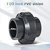 Amazon.com: Wacjak 1.5" PVC Union Pipe Fitting 2-Pack, Rigid PVC-U ...
