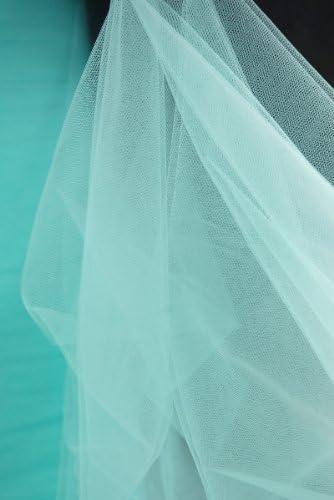 Amazon.com: Fine Tulle Bolt Aqua Blue / Tiffany Blue 54" wide 40 yards ...