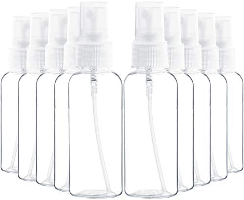 Bekith 30 Pack 2 oz Clear PET Spray Bottles with Black Fine Mist ...