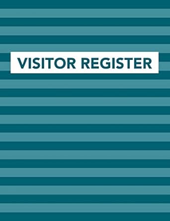 Buy Visitor Register: Track Register and Organize Guest and Visitors ...