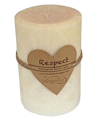 Amazon.com: Respect Candle - 4" x 6.5" Round Pillar with a wax capacity ...