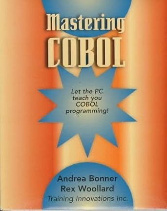 Mastering Cobol: 9780471159742: Computer Science Books @ Amazon.com