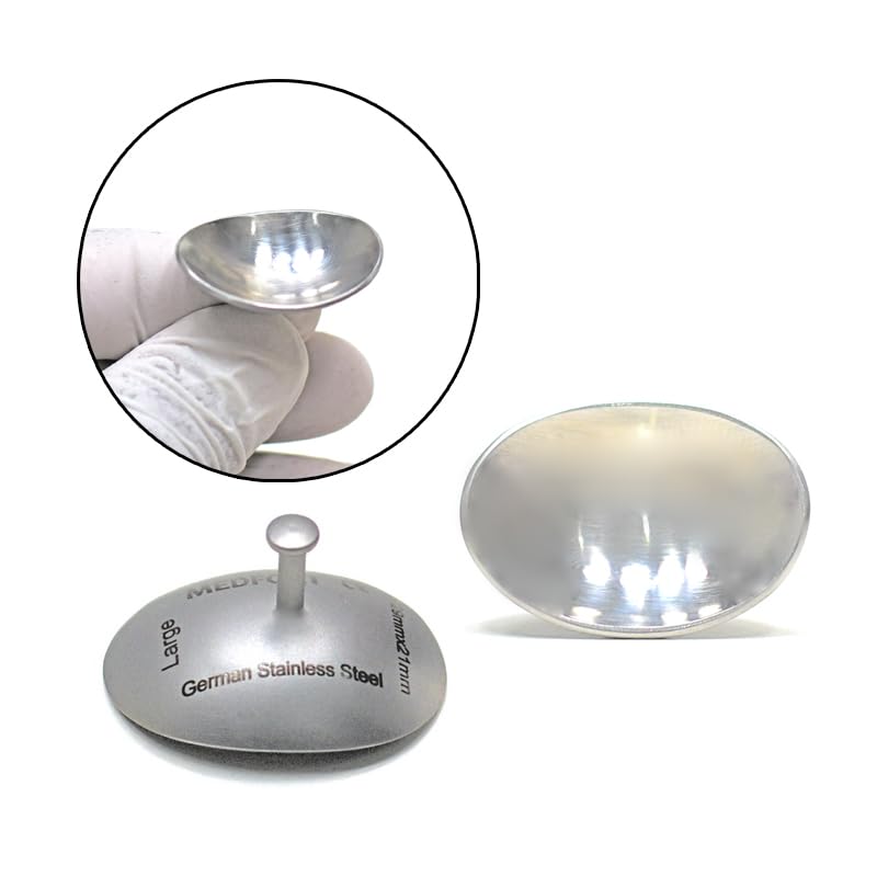 Amazon.com: Stainless Steel Corneal Eye Shield Protectors, 29mm x 21mm ...