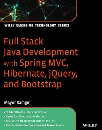 Full Stack Java Development with Spring MVC, Hibernate, jQuery, and ...
