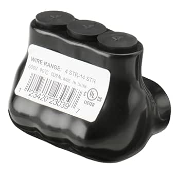 Wengart Insulated Multi-Tap Connector 6061-T6 Aluminum CU9AL Pre-Filled ...