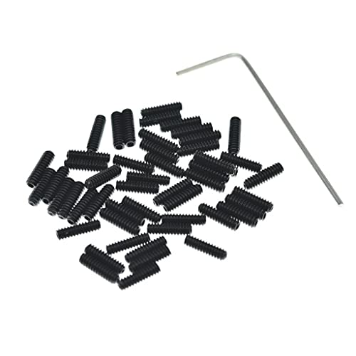 Snapklik.com : 50x US #4-40 X 3/8 Black Guitar Bridge Saddle Height Adjustment Screws For ...