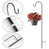 JUNHAO-SHOP Set of 4 Shepherds Crook Hooks for Garden Lights, 100 cm ...