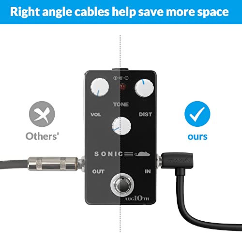 Snapklik.com : 24 Inch 60 Cm Guitar Patch Cable 2 Ft 1/4 Right Angled ...