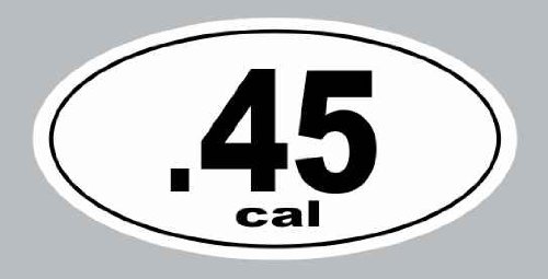 Amazon.com: .45 Cal Gun Decal Rights Funny Bumper Sticker Car Truck ...
