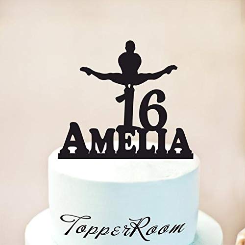 Buy Male Gymnast Cake Topper,Balance beam Cake Topper,Happy Birthday ...