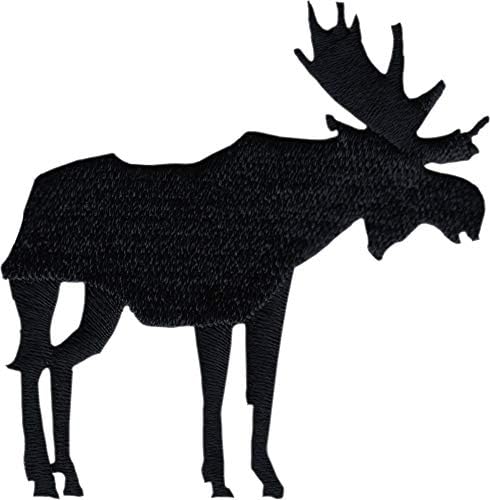 Amazon.com: Moose, Realistic, Natural Animals, Embroidered, Iron on ...