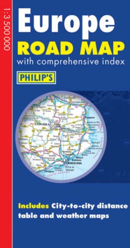 Philip's Europe Road Map (Philip's Road Maps) : Amazon.com.mx: Libros