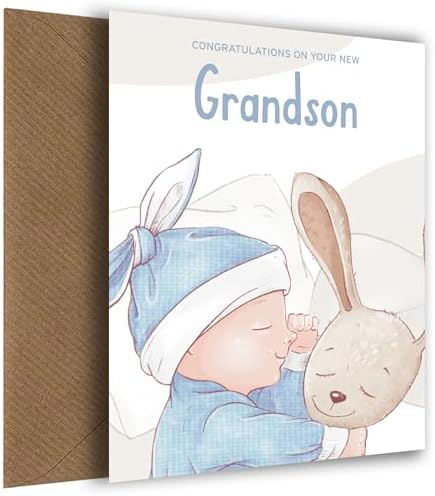 Congratulations New Grandson Card - Luxury Grandparents Cards for New ...