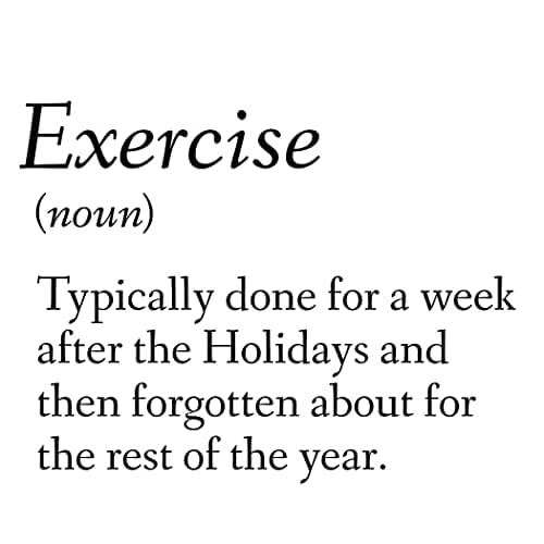 Amazon.com: Fake Definitions - Exercise Definition Poster Inspirational ...