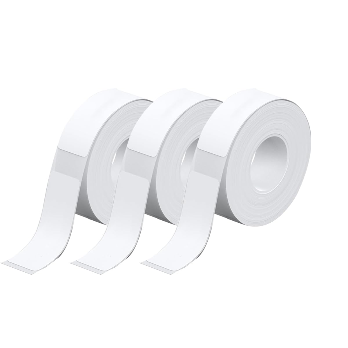 Amazon.com: 3Rolls White Label Tape 12mmx40mm Compatible with Phomemo ...