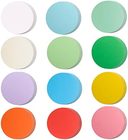 Amazon.com: 72 Pcs 6 Inch Round Cutouts Paper Dots Circles Assorted ...